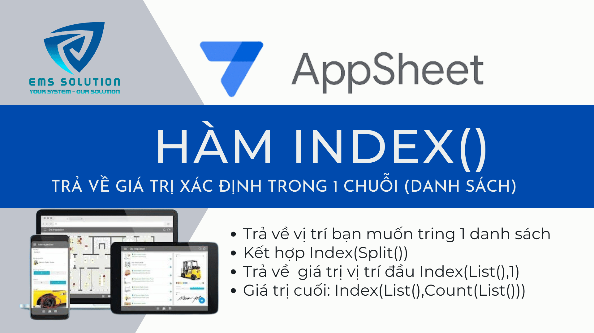 Bài viết Hàm REF_ROW() trong AppSheet - CÔNG TY TNHH GIẢI PHÁP SỐ EMS