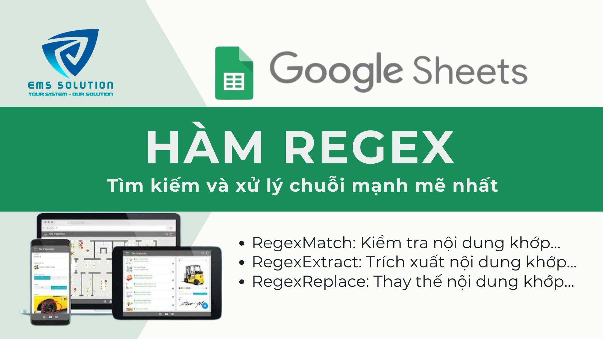 Hàm REGEX trong Google Sheets | GPEMS Hàm REGEX trong Google Sheets | GPEMS